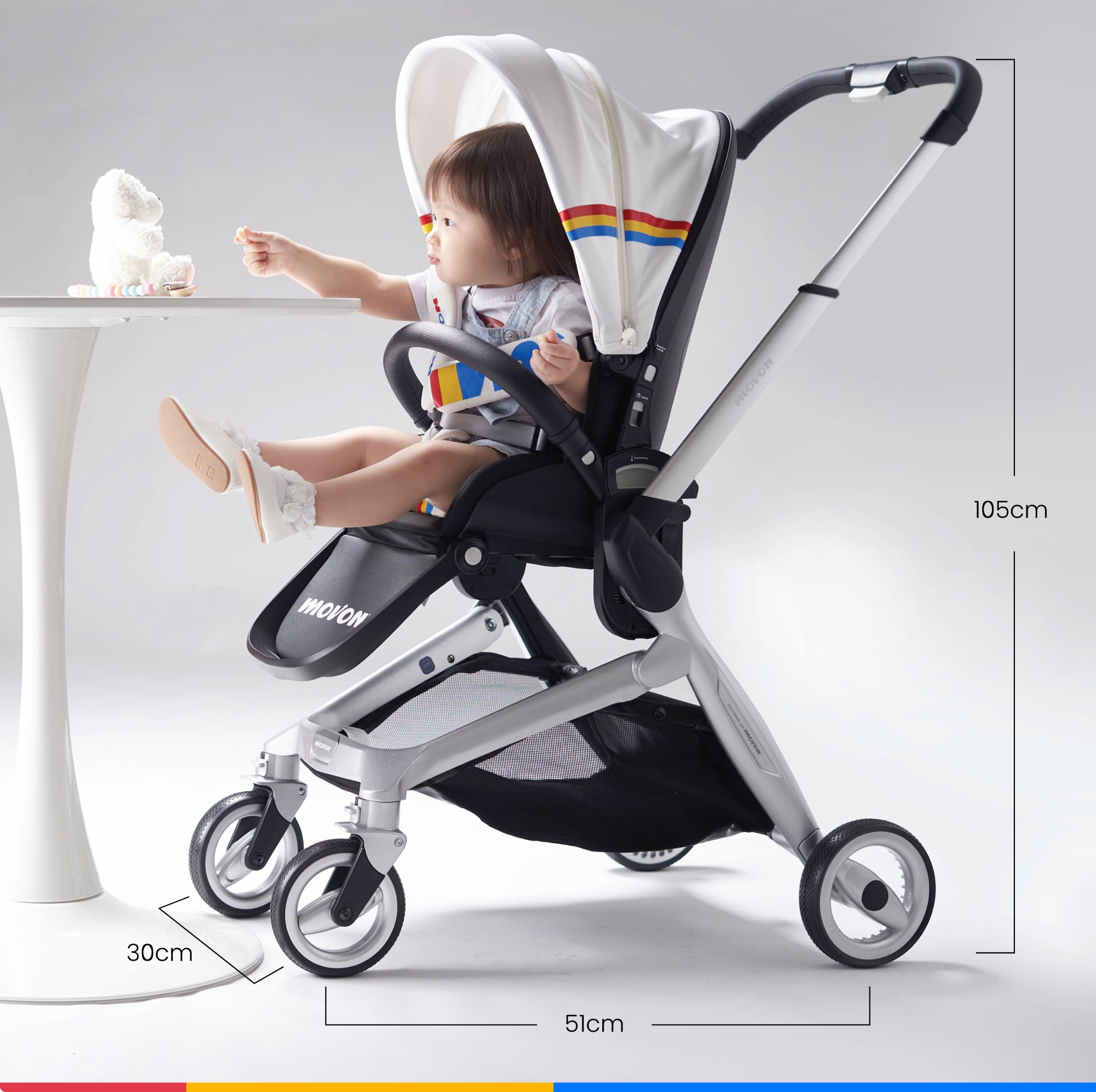 StrollMate - Reversible Seat Baby Stroller | MOVON